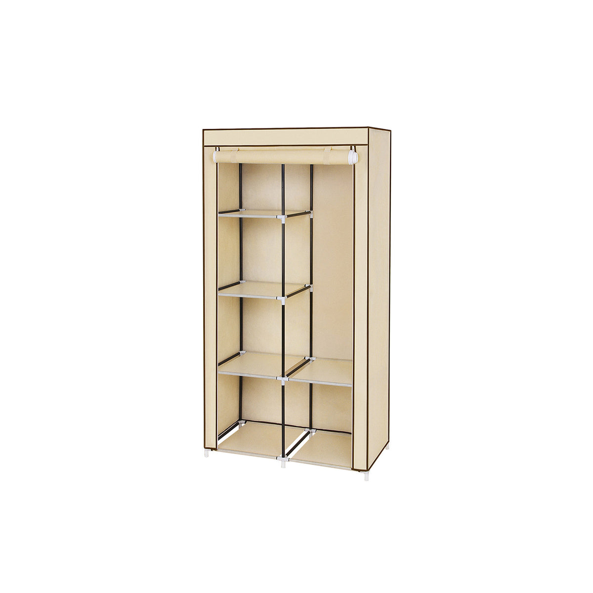 Stoffen kast 170 x 88 cm zwart